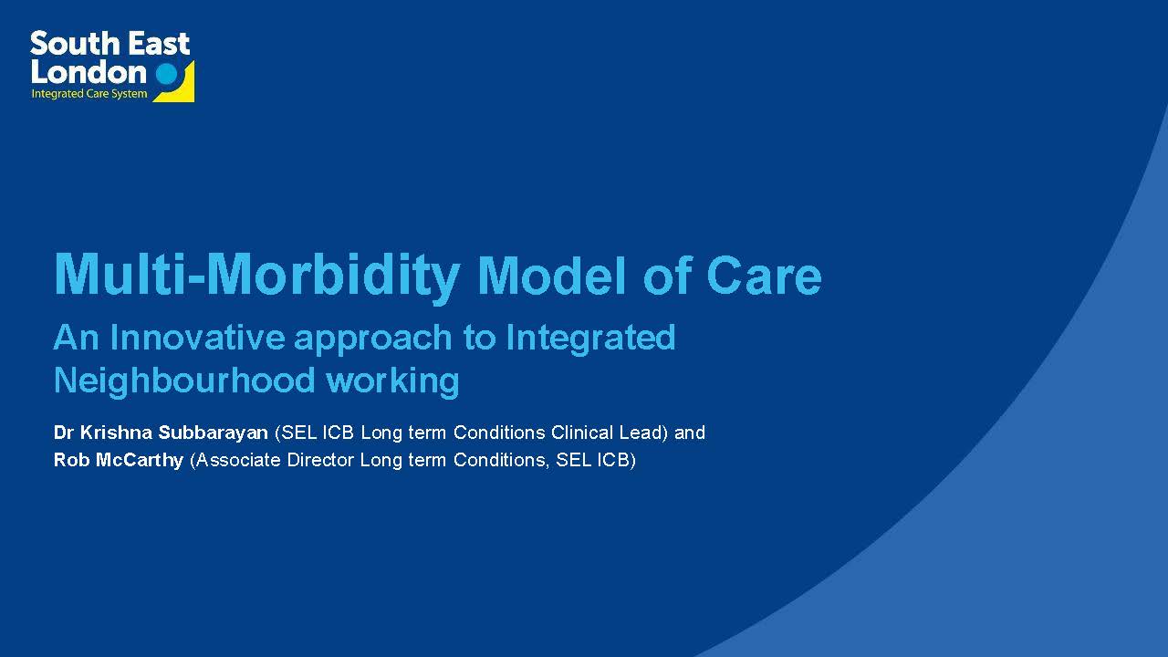 A new way of working in neighbourhoods and caring for people with ...