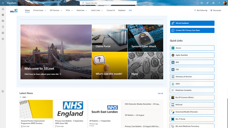SELnet is live - South East London ICS