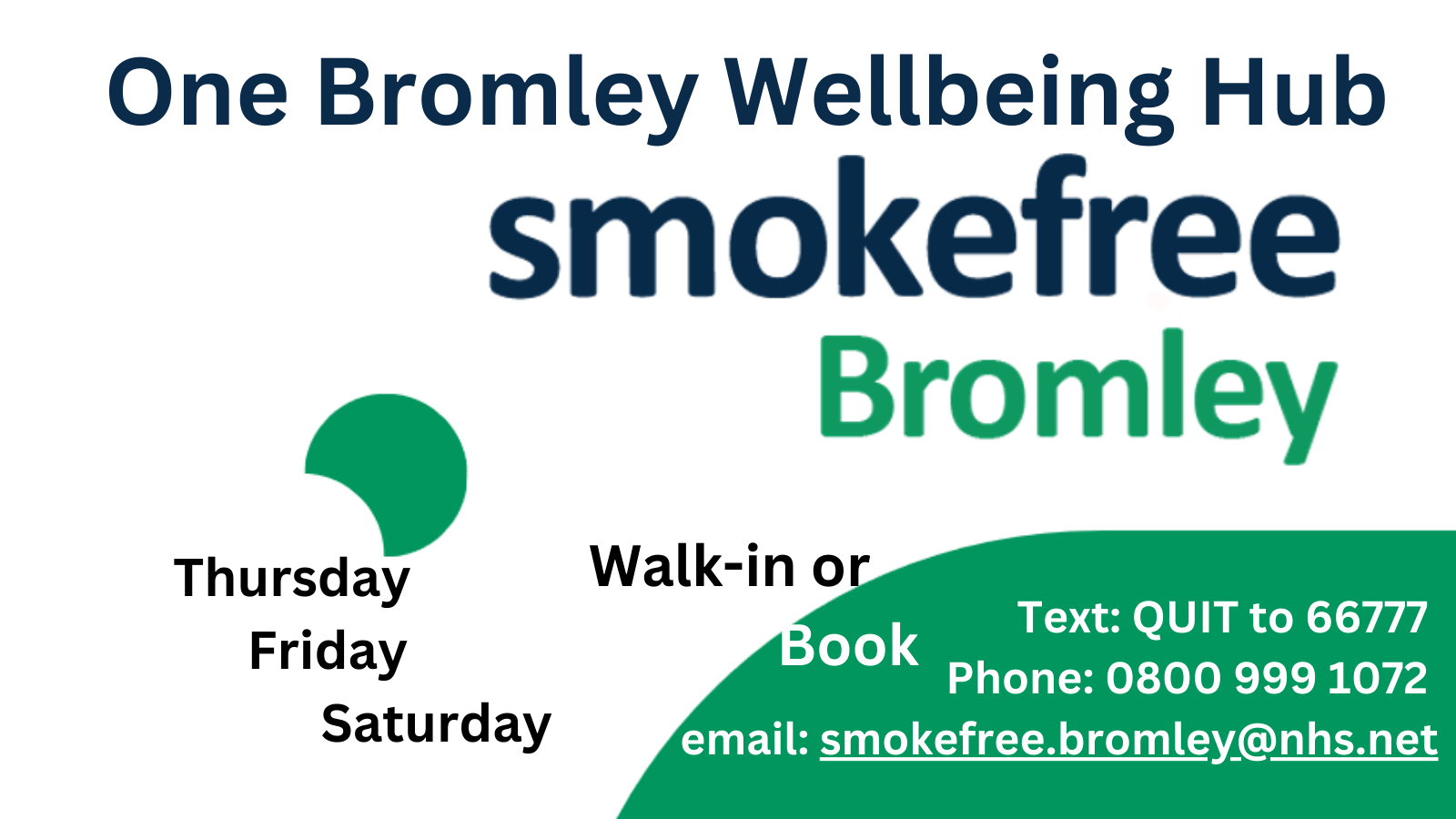 One Bromley Wellbeing Hub - South East London ICS